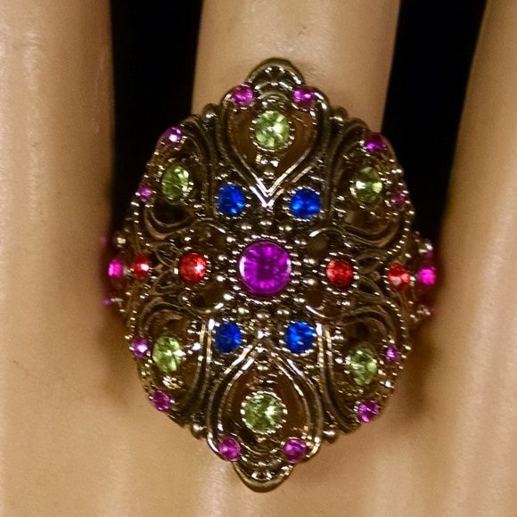 Jewelry | Vintage Antique Style Rare Rhinestones Ring | Poshmark